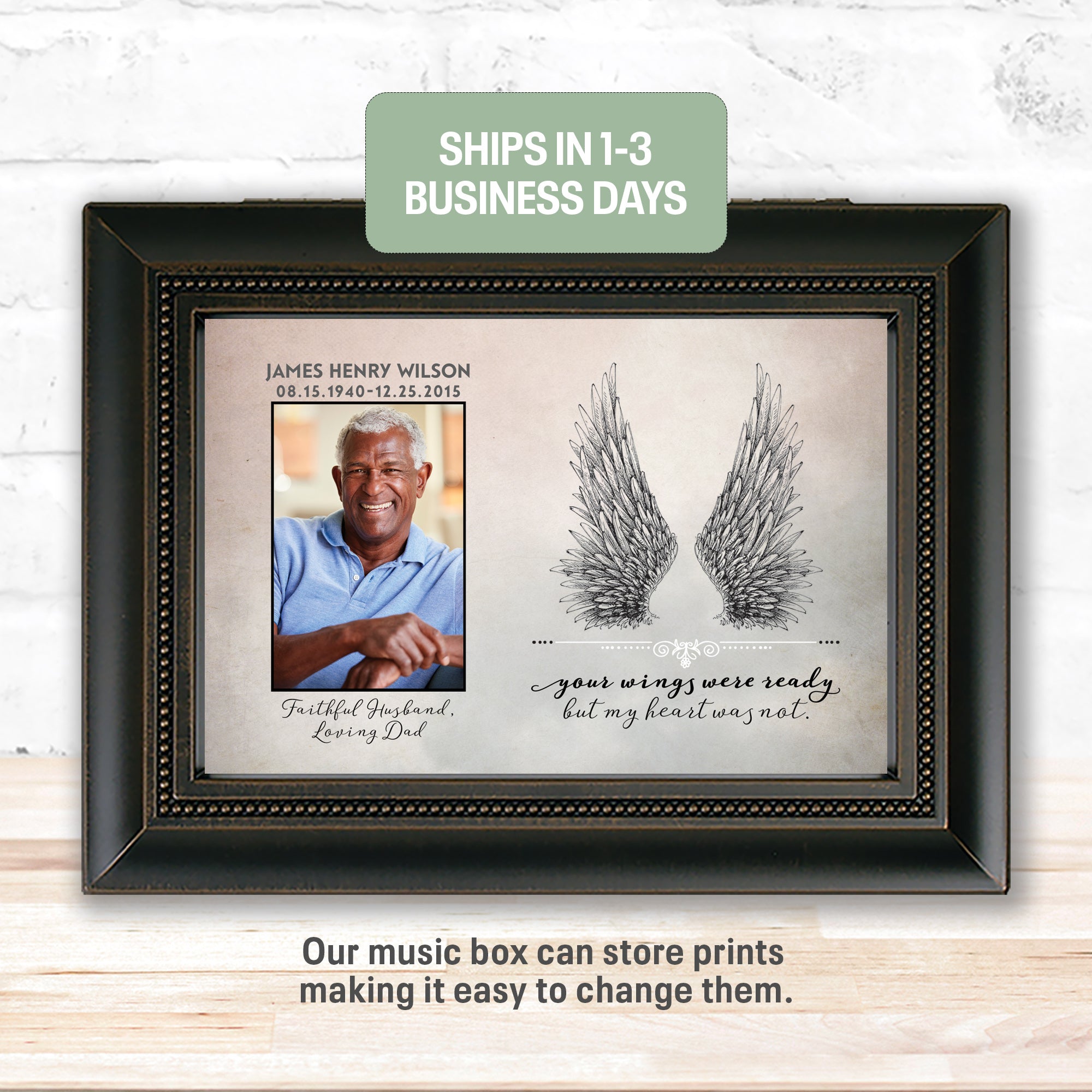 Your Wings Were Ready memorial music box – ArtsyOlive